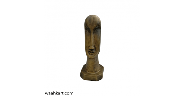 Buy Online Golden Modern Art Face Statue l Online Products in India ...