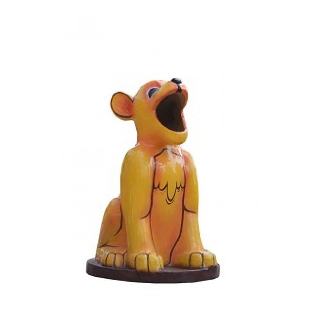 Buy Fiber Baby Lion Dustbin l Online Dustbin in India - waahkart.com